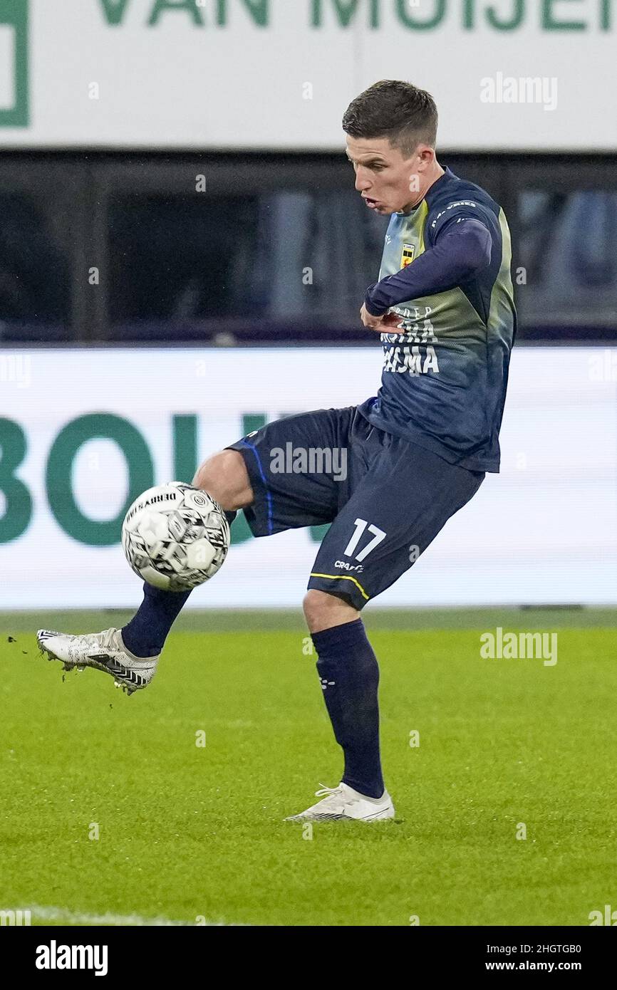 ALKMAAR, 22-01-2022, AFAS stadium , season 2020 / 2021 , Dutch ...