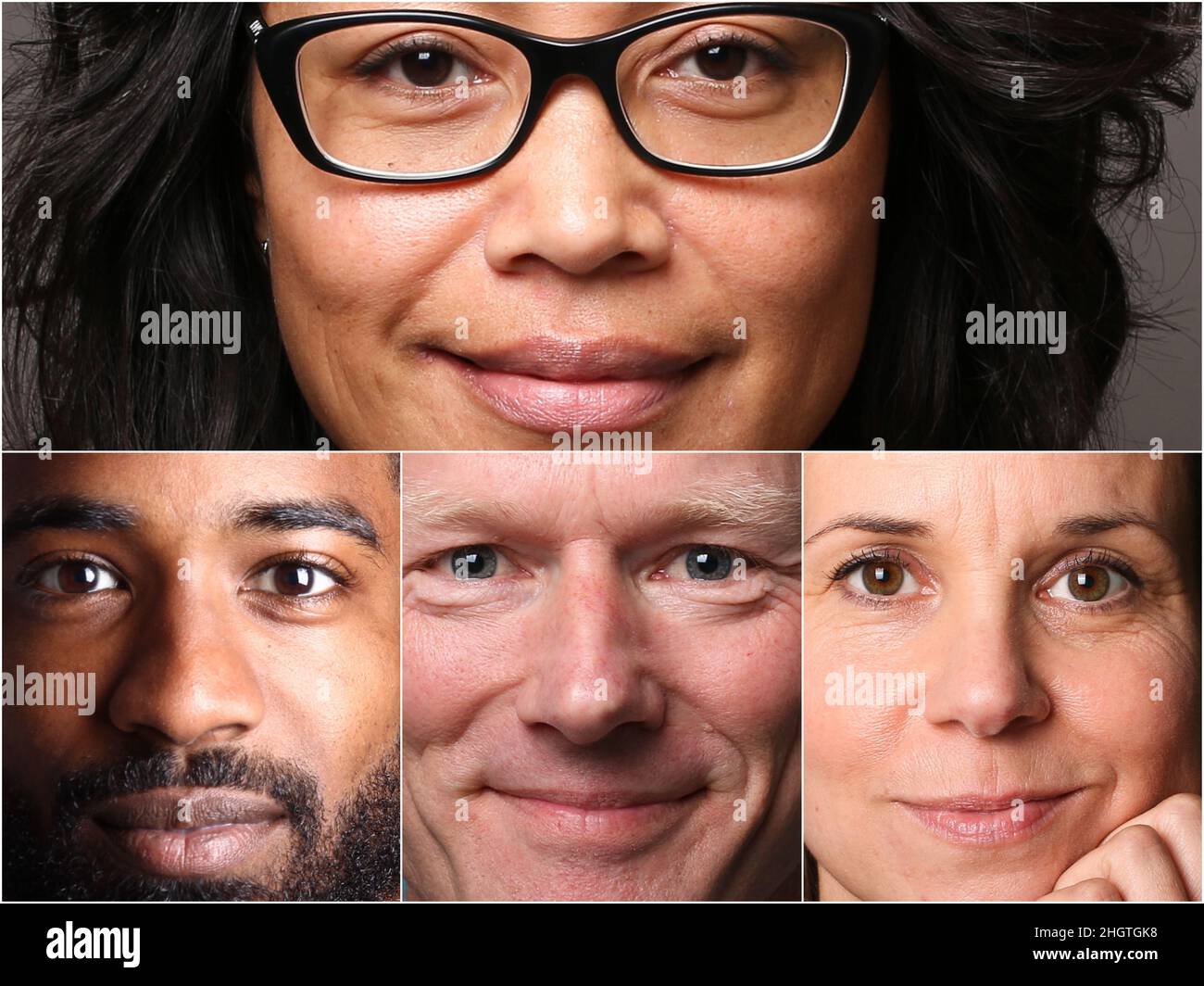 Beautiful happy people in front of a background Stock Photo - Alamy
