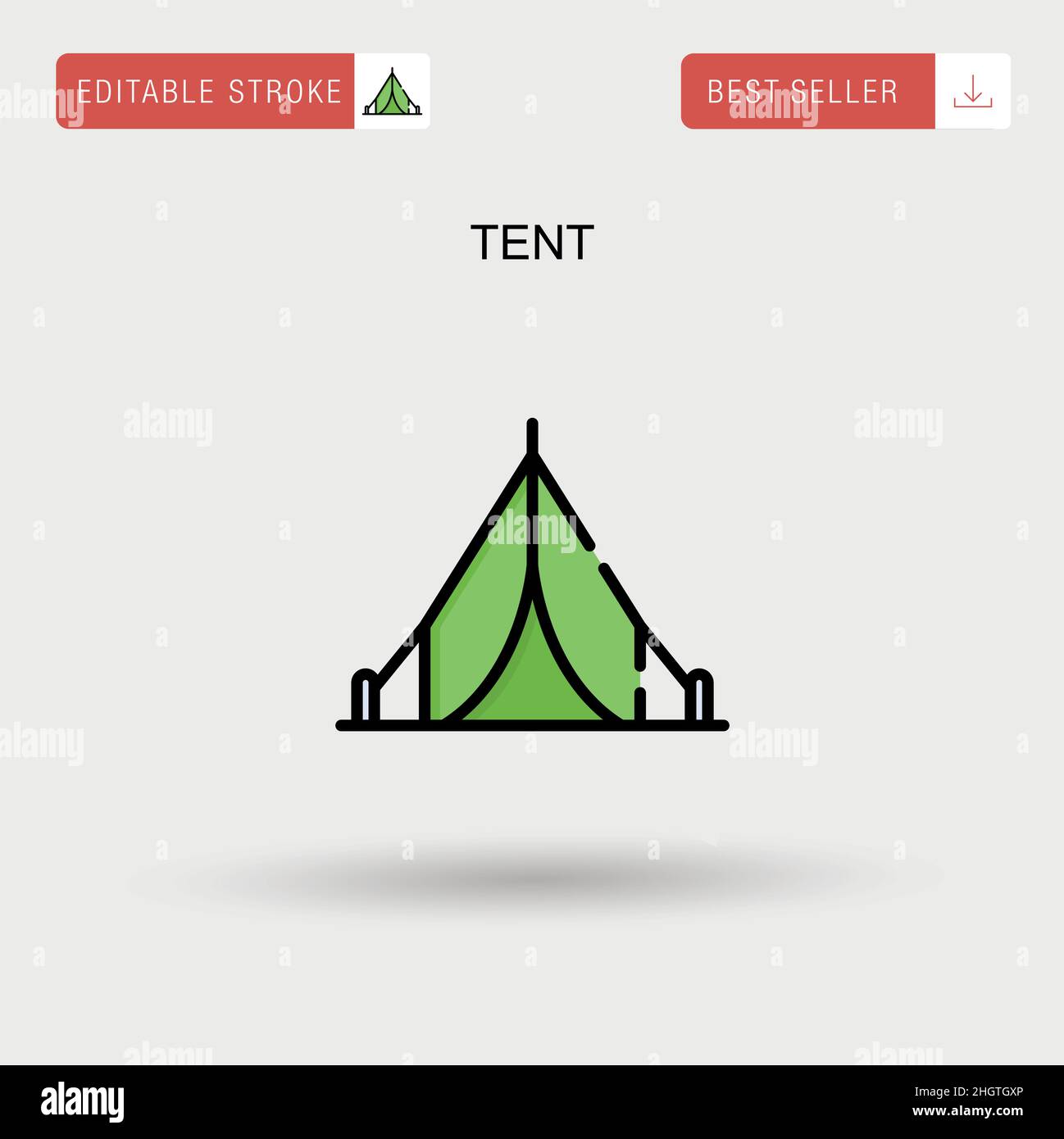 Tent Simple vector icon Stock Vector Image & Art - Alamy