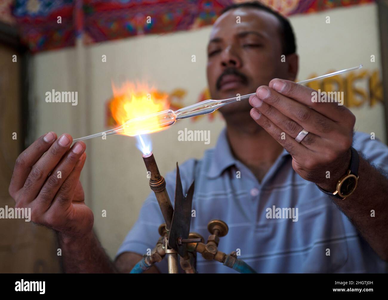 Skilled glass blower hi-res stock photography and images - Alamy