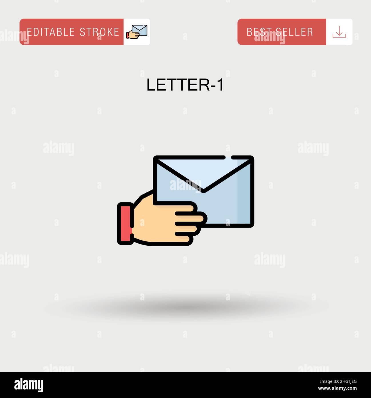 Letter-1 Simple vector icon Stock Vector Image & Art - Alamy