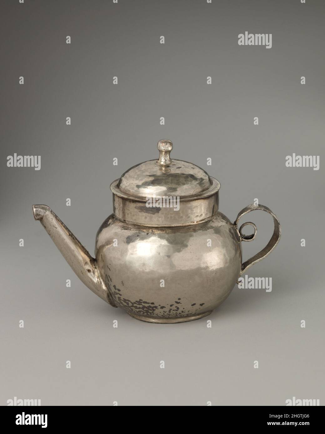 Miniature teapot with cover 1703 Possibly by George Manjoy British ...