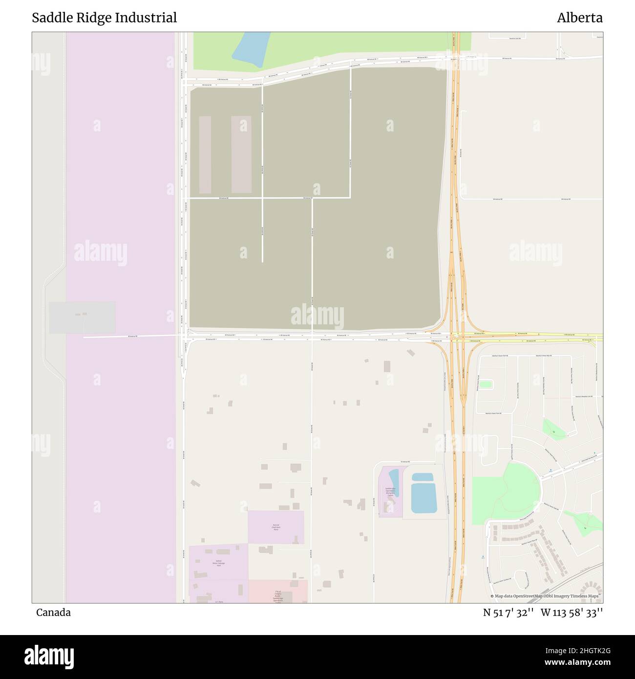 Saddle Ridge Industrial, Canada, Alberta, N 51 7' 32'', W 113 58' 33 ...