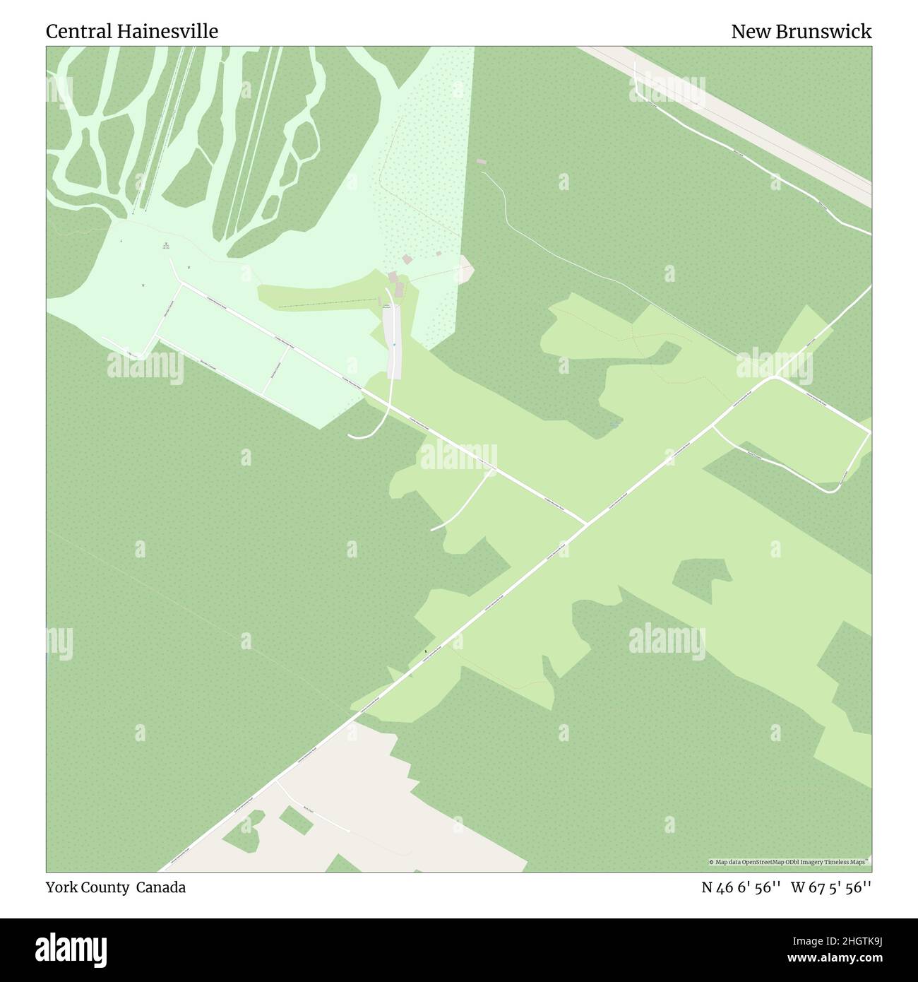Central Hainesville, York County, Canada, New Brunswick, N 46 6' 56 ...