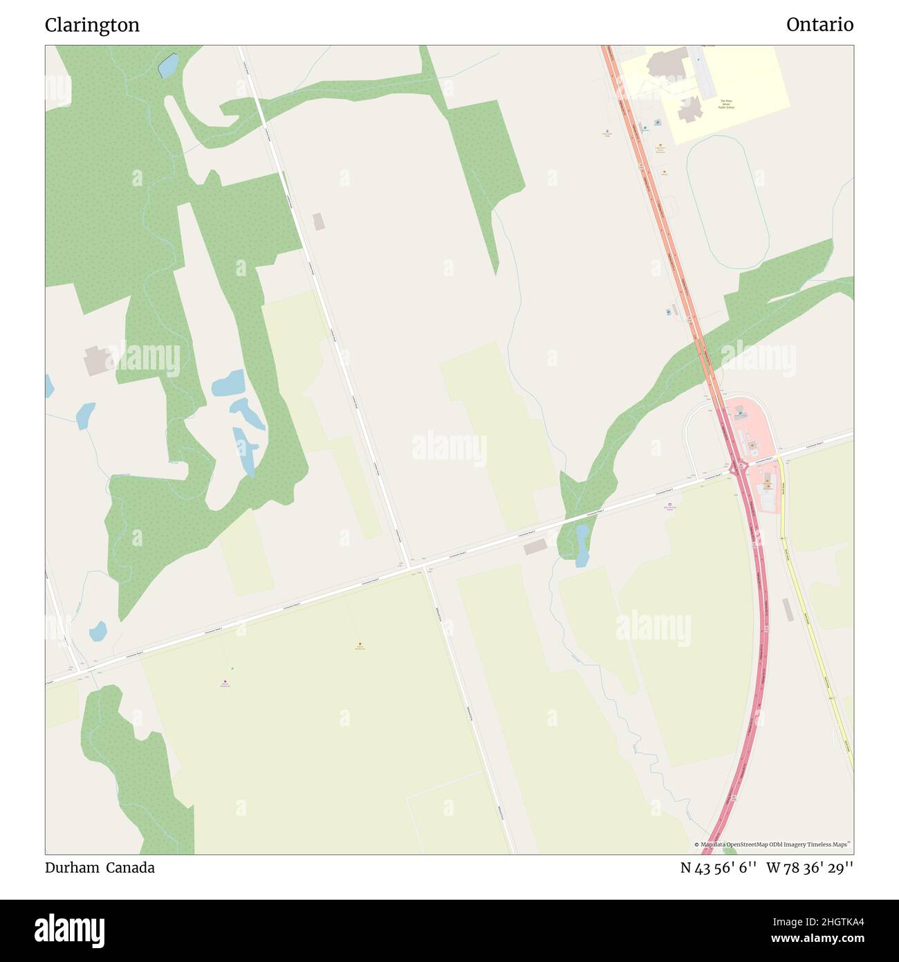 Clarington map hi-res stock photography and images - Alamy