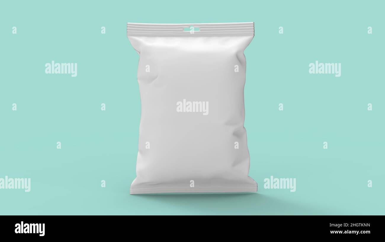 3D rendering of a renderd concept model plastic wrap hanging sack ...
