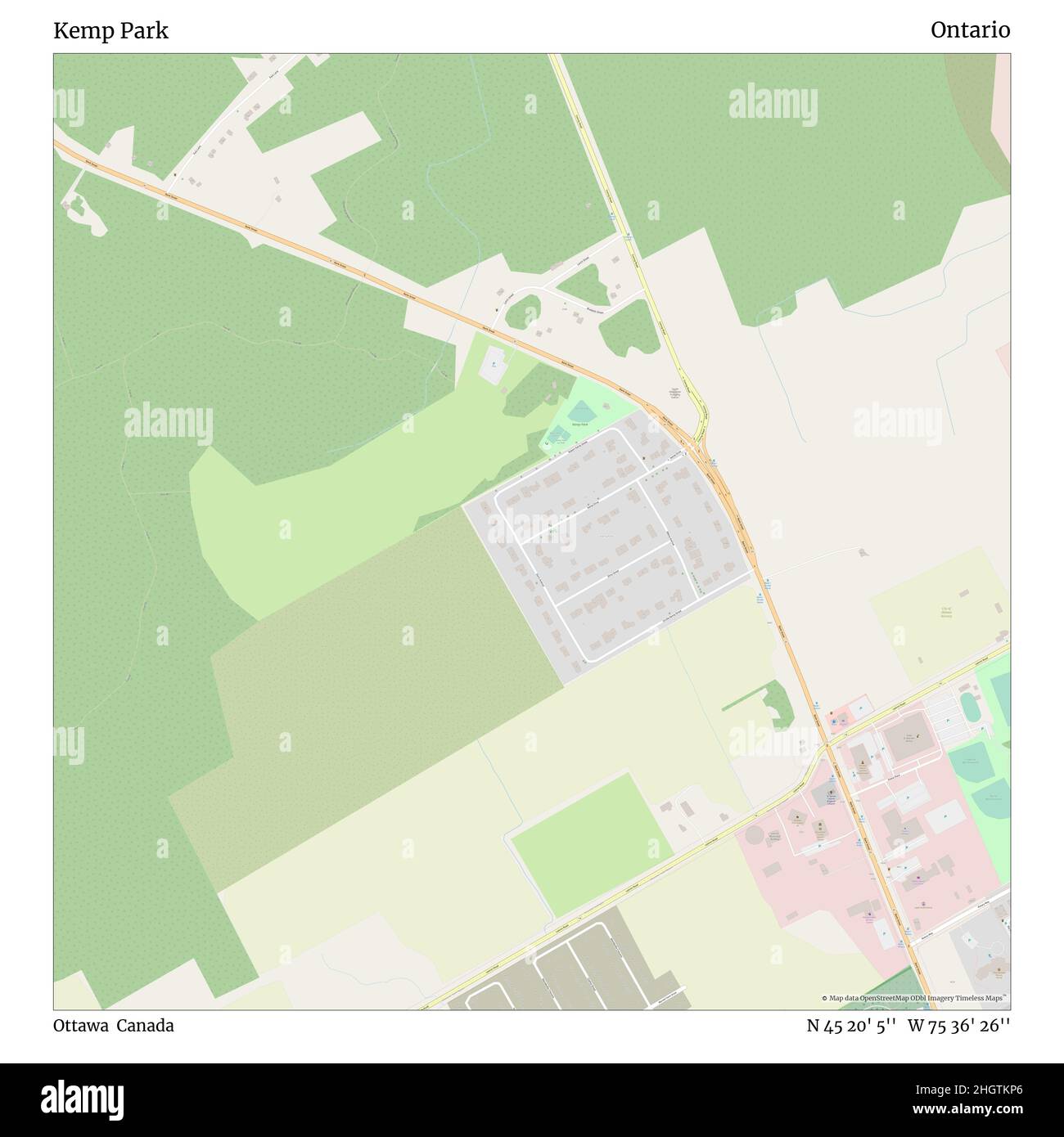 Kemp Park, Ottawa, Canada, Ontario, N 45 20' 5'', W 75 36' 26'', map ...