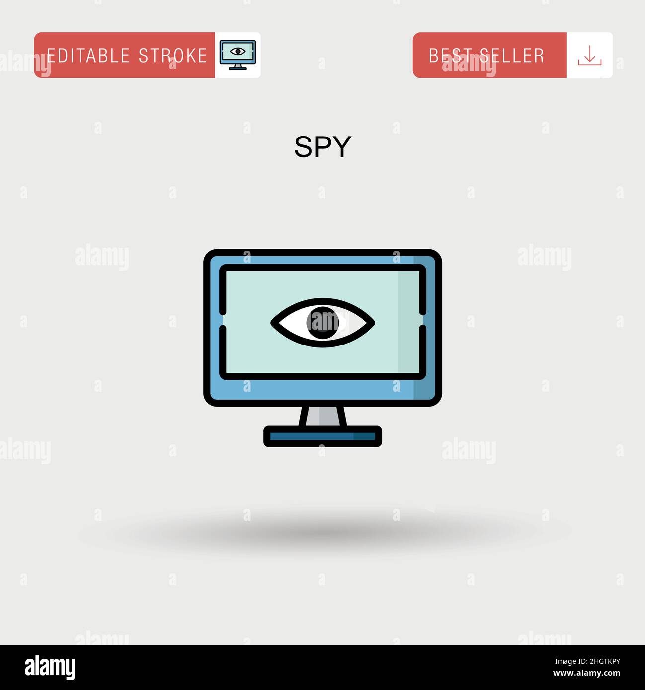 Spy Simple vector icon Stock Vector Image & Art - Alamy