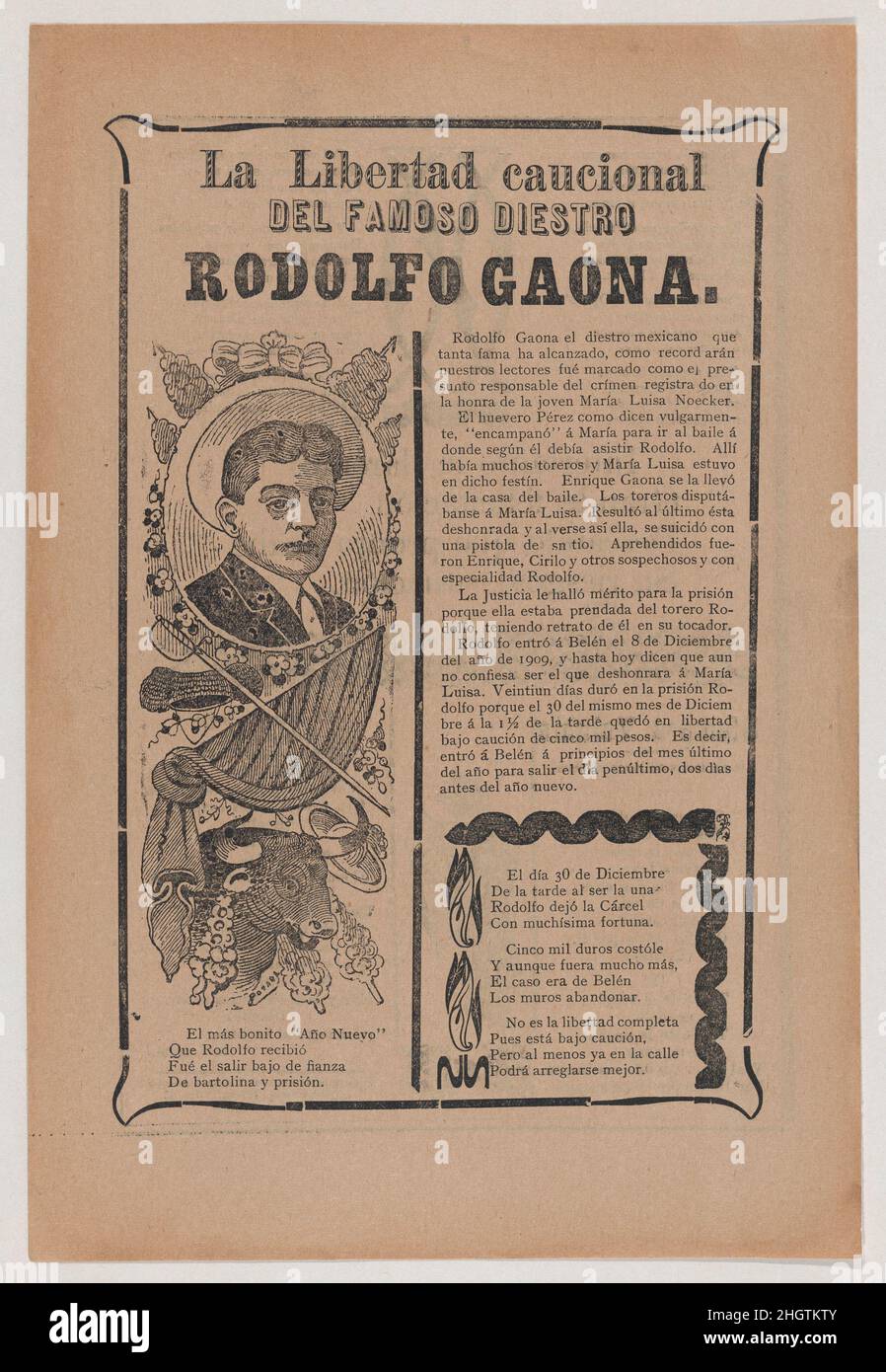 Skillful bullfighter rodolfo gaona hi-res stock photography and images ...