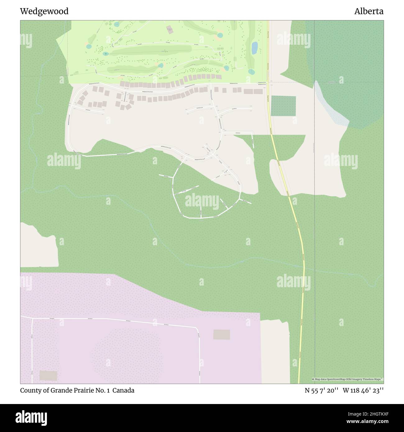 Map of grande prairie alberta hi-res stock photography and images - Alamy