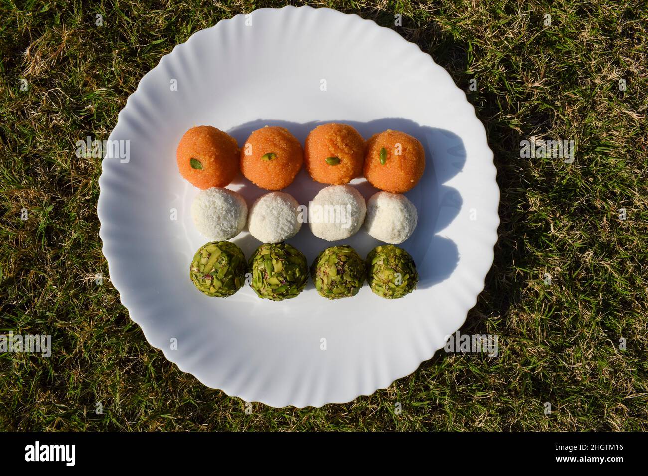 Happy republic day and Happy Independence day celebrationg with Tricolor Tiranga jhanga theme ...