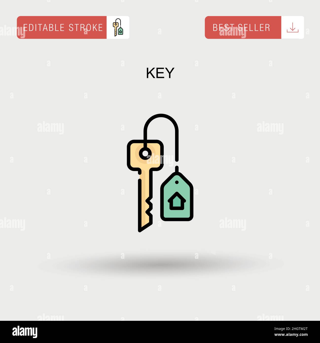 Key Simple vector icon Stock Vector Image & Art - Alamy