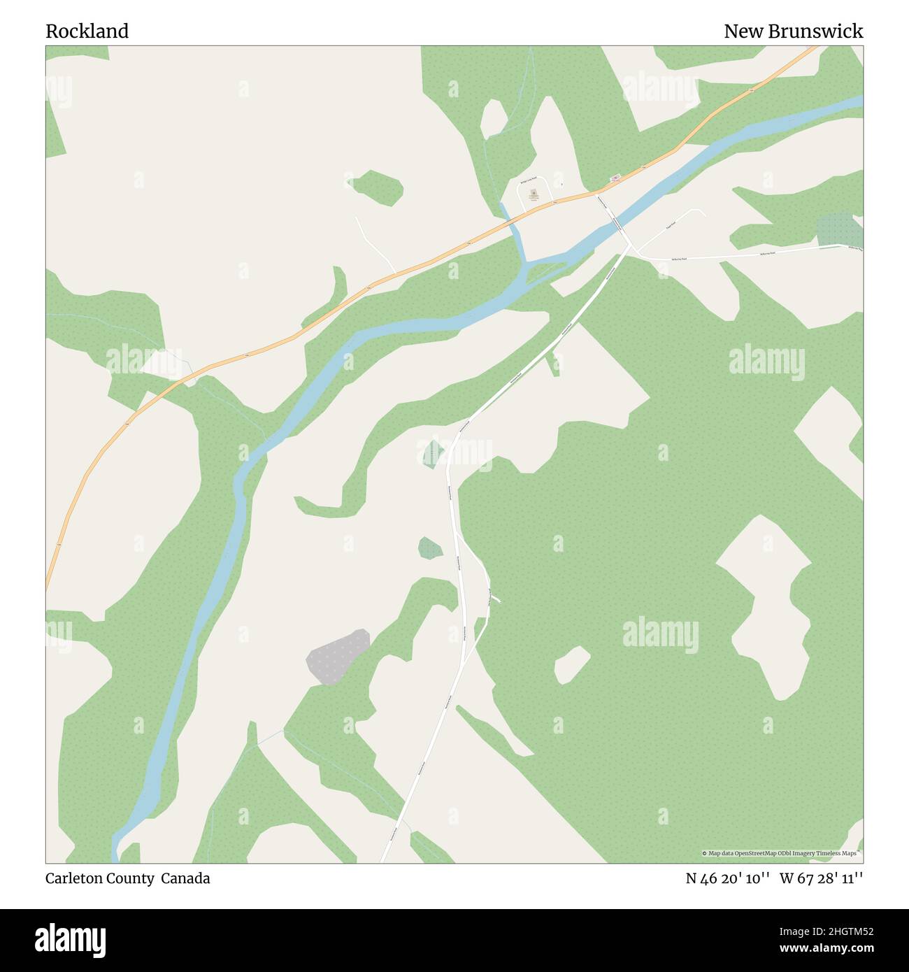 Rockland, Carleton County, Canada, New Brunswick, N 46 20' 10'', W 67 ...