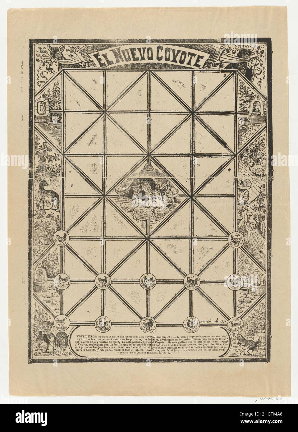 Game of the Coyote 1911 José Guadalupe Posada. Game of the Coyote. José ...