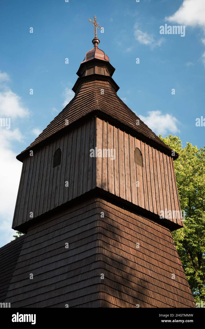 The Roman Catholic wooden Church of St Francis of Assisi in a village ...
