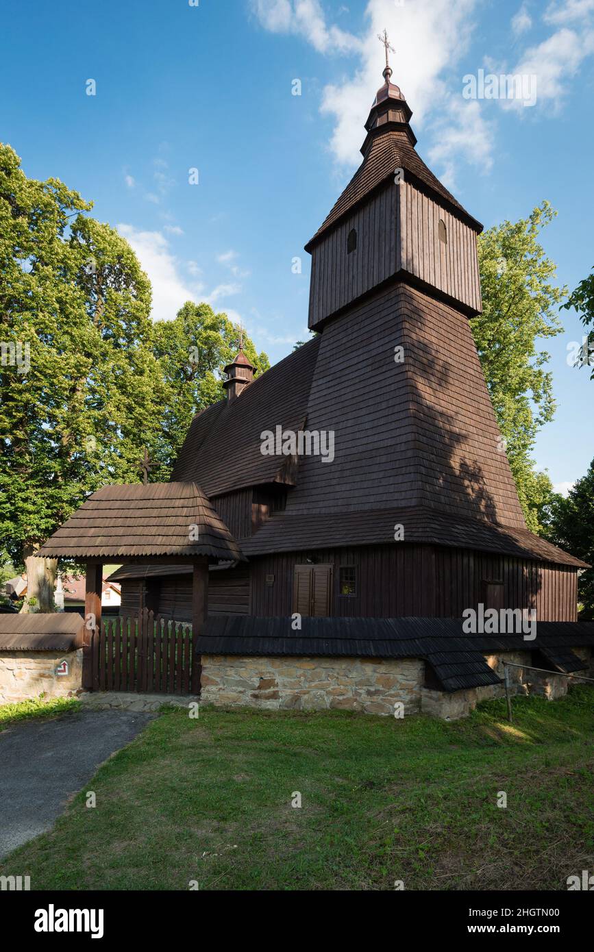 The Roman Catholic wooden Church of St Francis of Assisi in a village ...