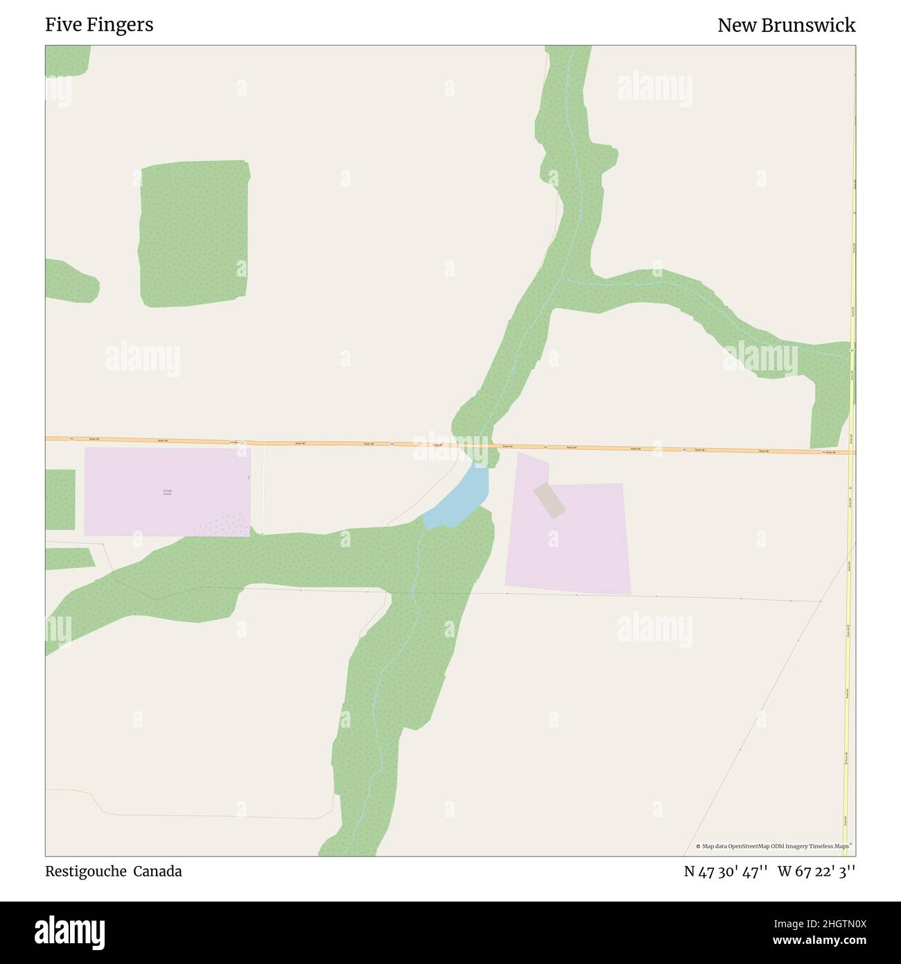 Five Fingers, Restigouche, Canada, New Brunswick, N 47 30' 47'', W 67 ...