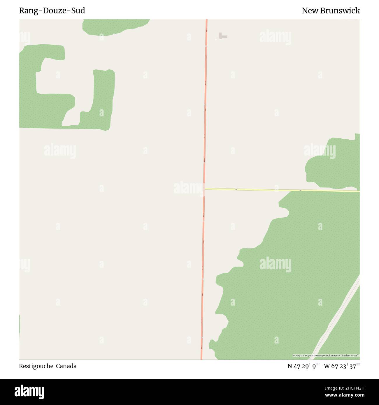 Rang-Douze-Sud, Restigouche, Canada, New Brunswick, N 47 29' 9'', W 67 ...