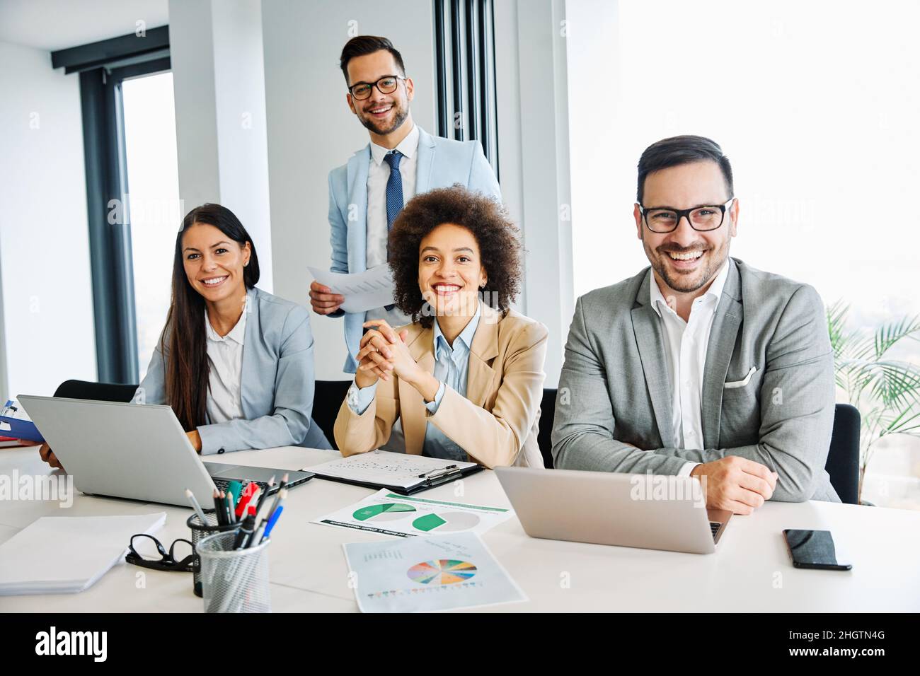 business meeting office conference team teamwork Stock Photo - Alamy