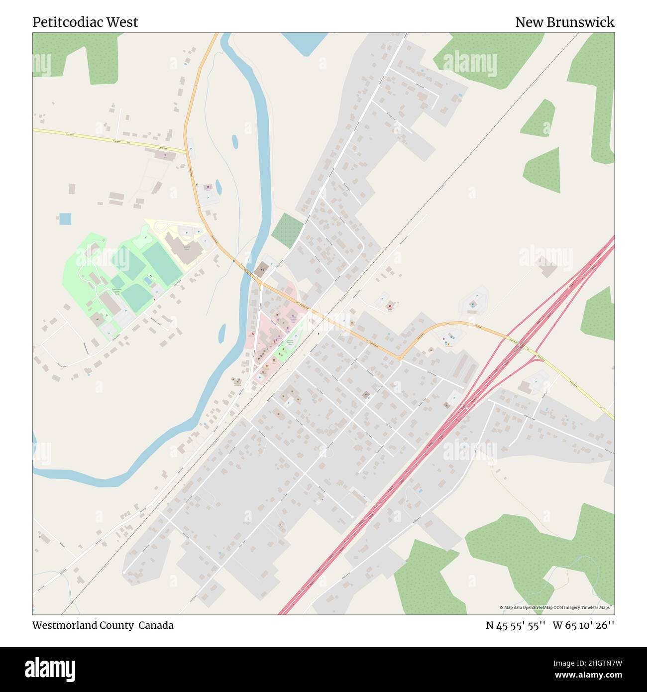 Petitcodiac West, Westmorland County, Canada, New Brunswick, N 45 55 ...