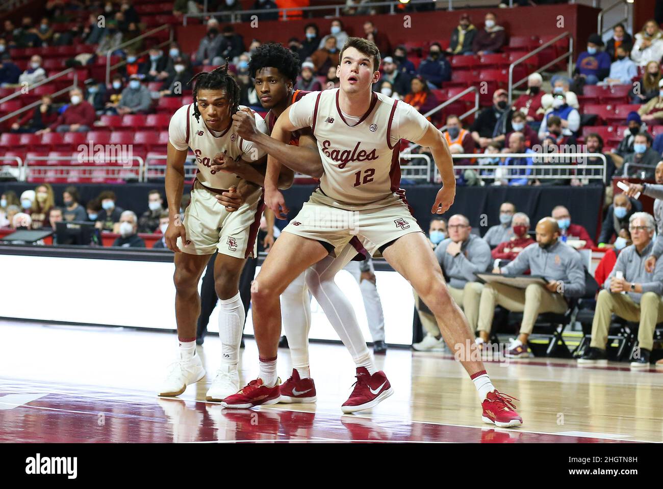 Conte Forum. 22nd Jan, 2022. MA, USA; Boston College Eagles forward ...