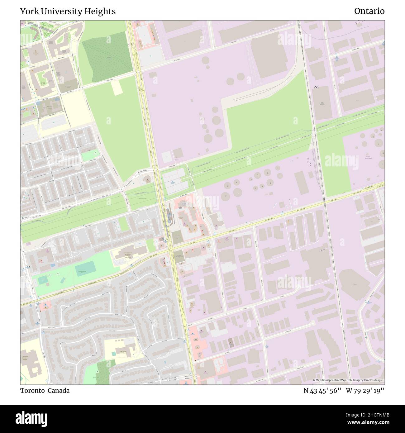 Map of the university of toronto hi-res stock photography and images ...