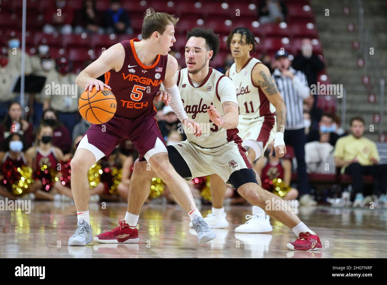 Conte Forum. 22nd Jan, 2022. MA, USA; Boston College Eagles guard ...