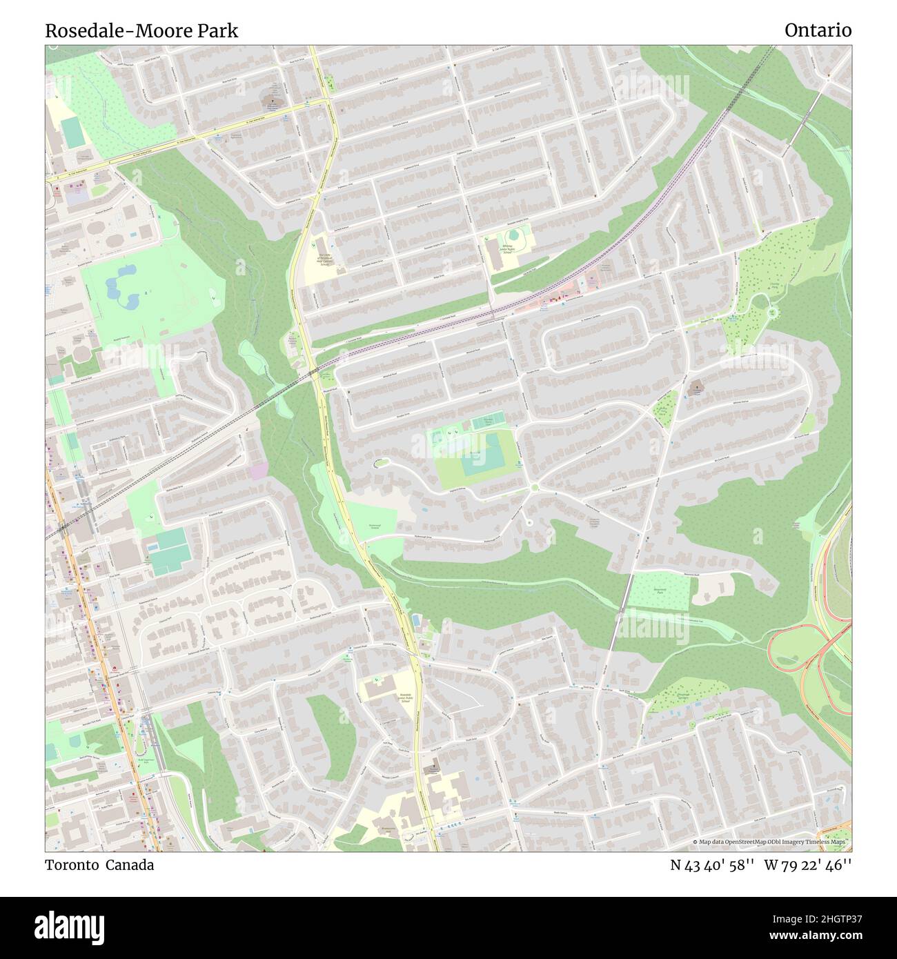 Map of rosedale hi-res stock photography and images - Alamy
