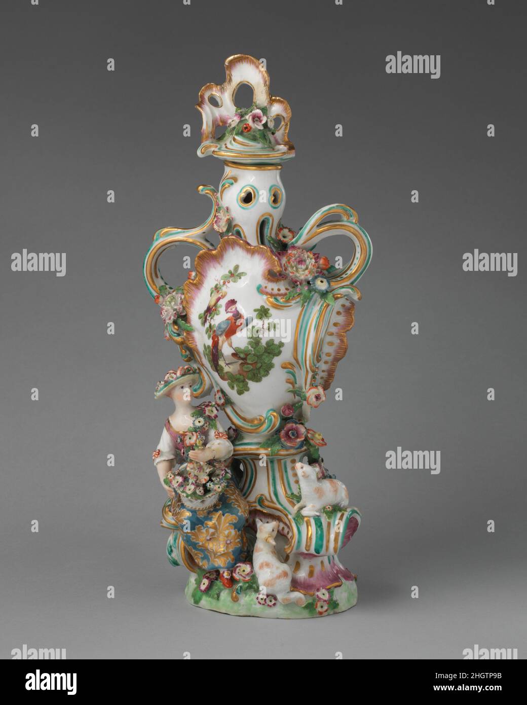 Vase (one of a pair) ca. 1760 Chelsea Porcelain Manufactory. Vase (one ...