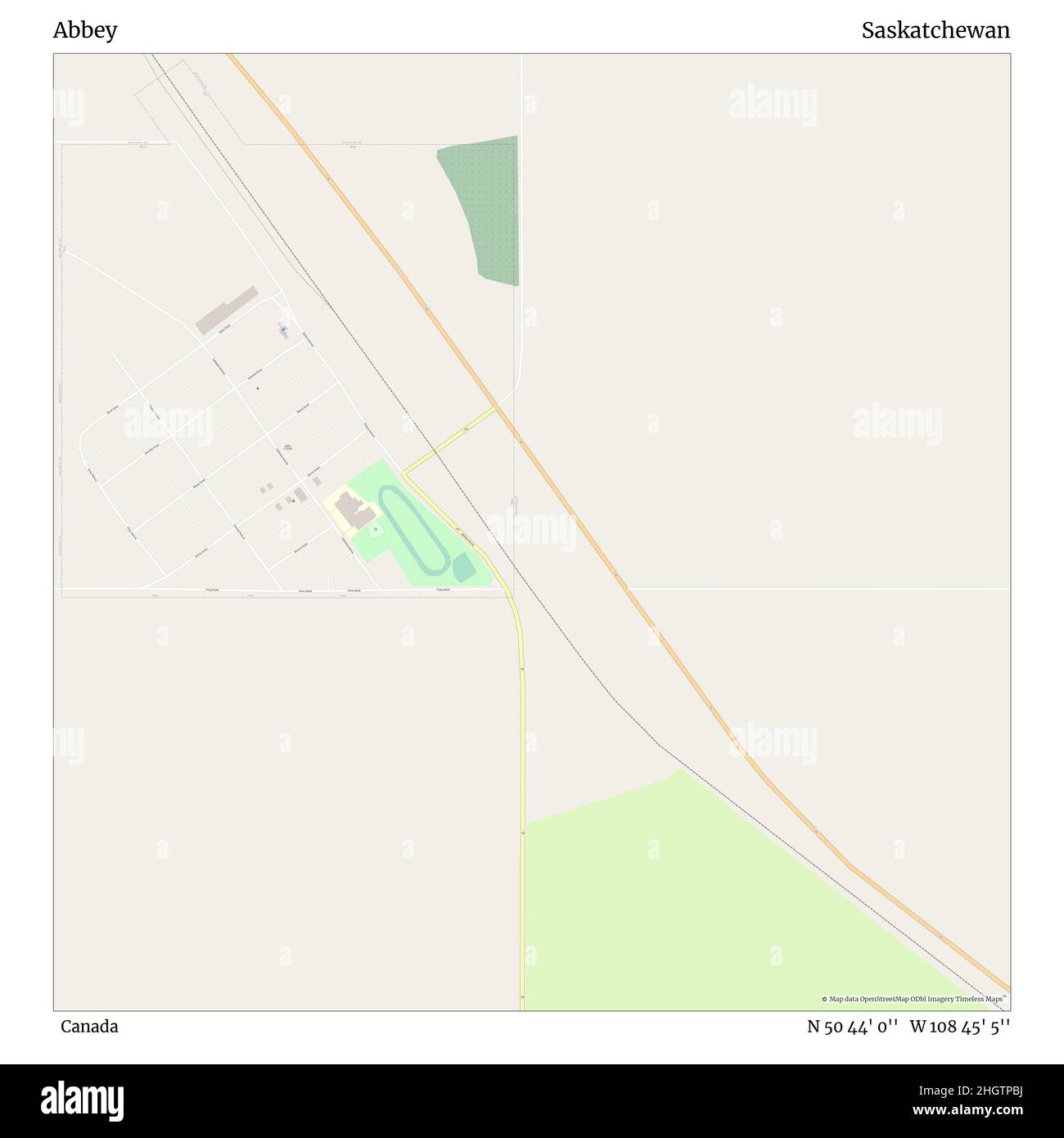 Map of abbey saskatchewan hi-res stock photography and images - Alamy