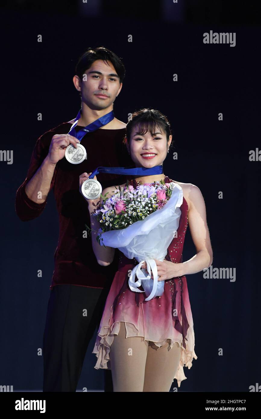 Pairs Awards, Emily CHAN & Spencer Akira HOWE (USA) second place ...