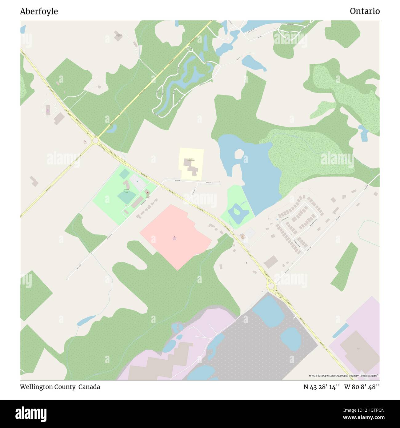 Wellington county map hi-res stock photography and images - Alamy