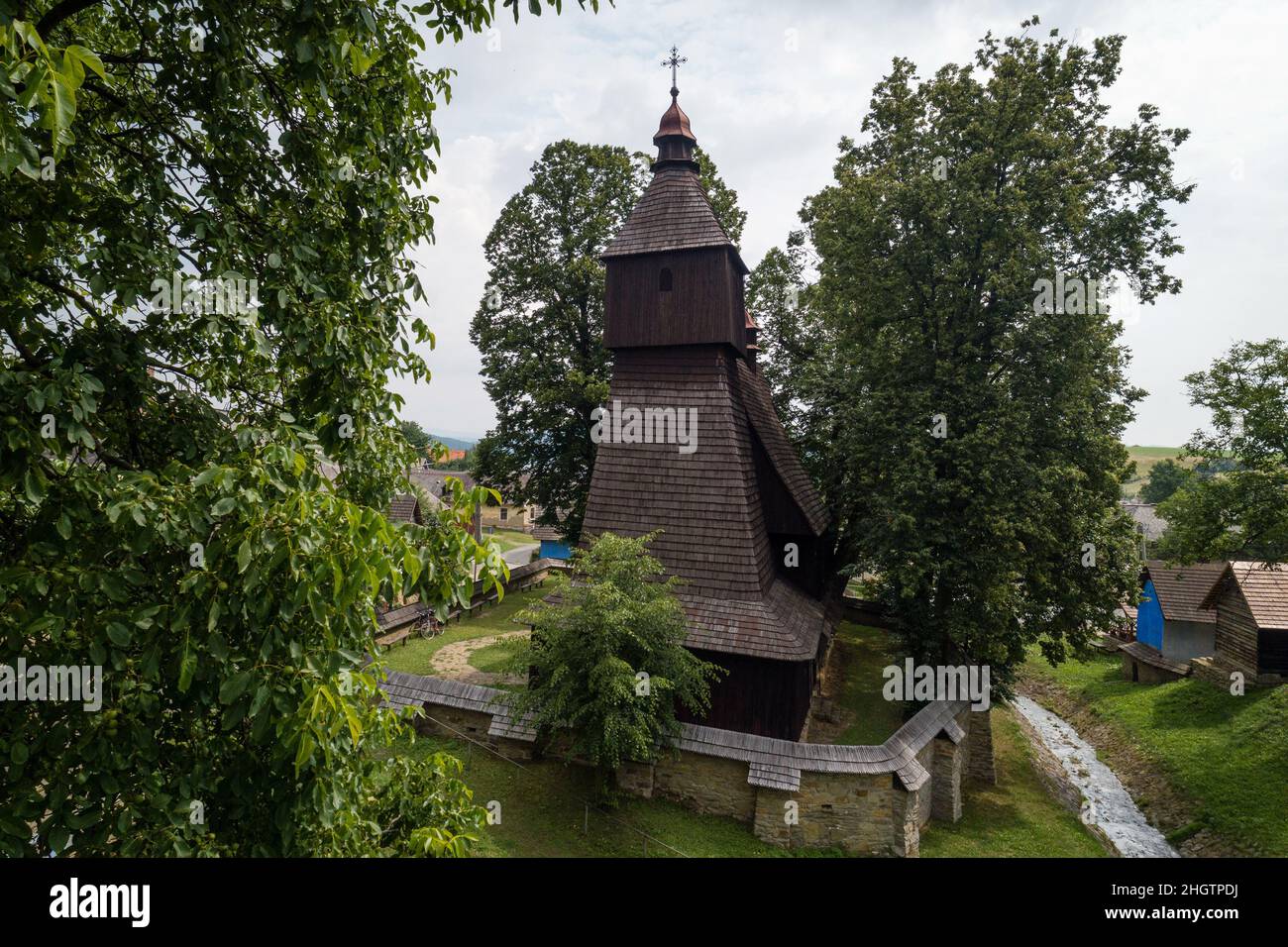 The Roman Catholic wooden Church of St Francis of Assisi in a village ...