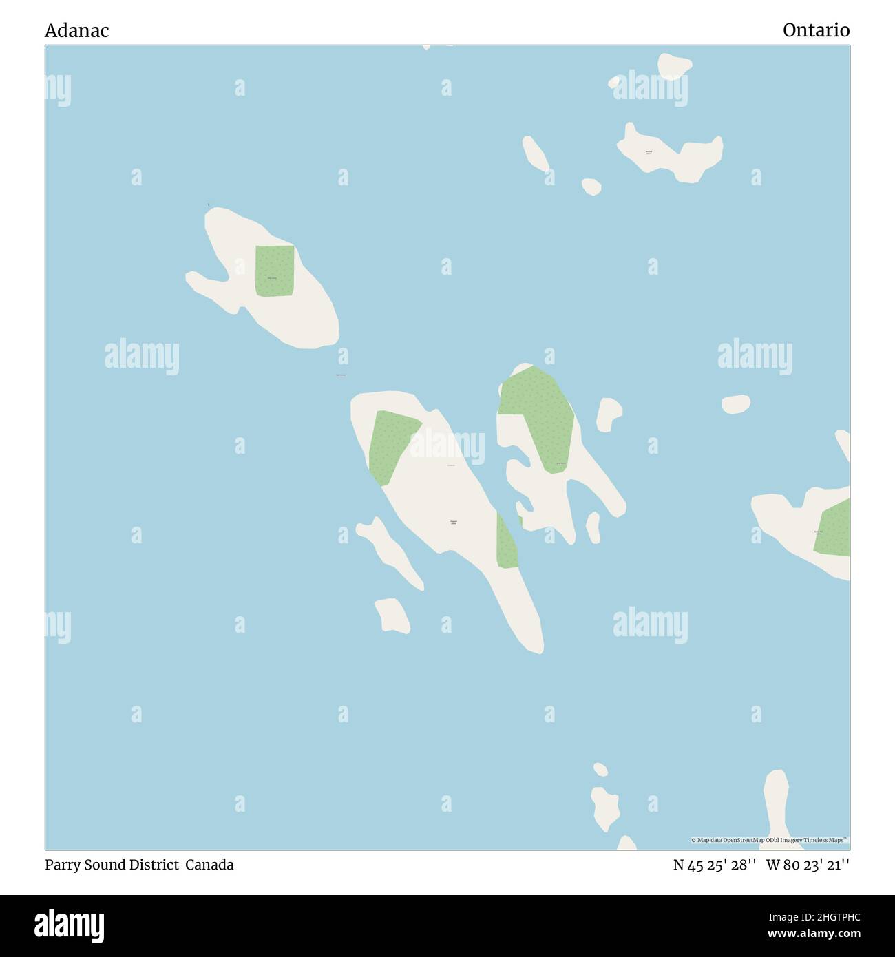 Map of parry sound hi-res stock photography and images - Alamy