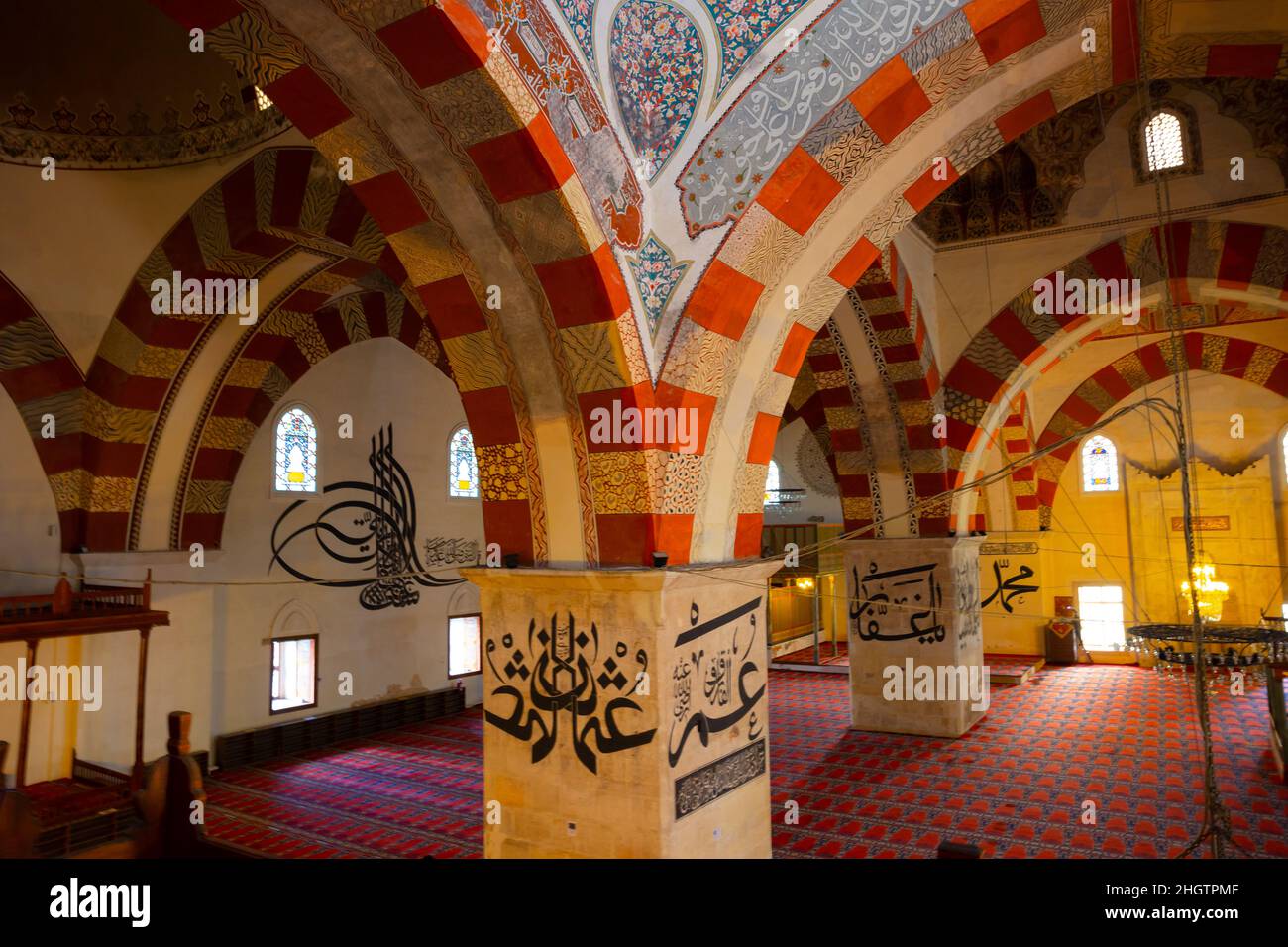 Edirne Old Mosque or Eski Cami. Islamic architecture and art Stock ...