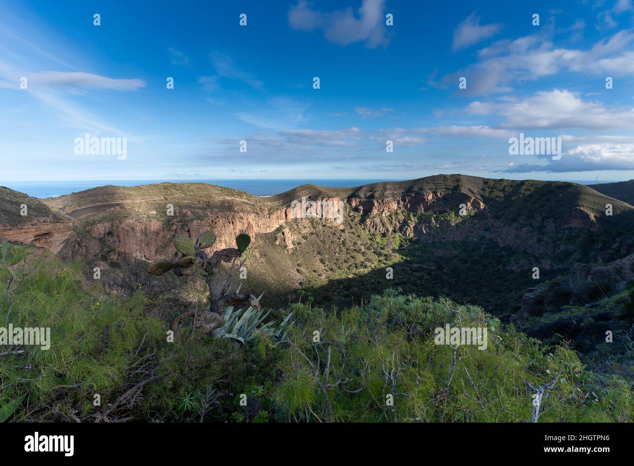 The bandama crater in gran canaria hi-res stock photography and images ...