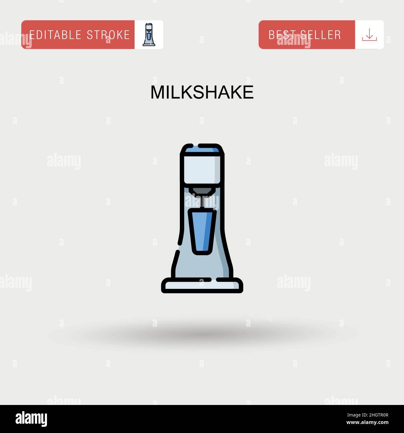 Strawberry and chocolate milk shake Stock Vector Images - Alamy