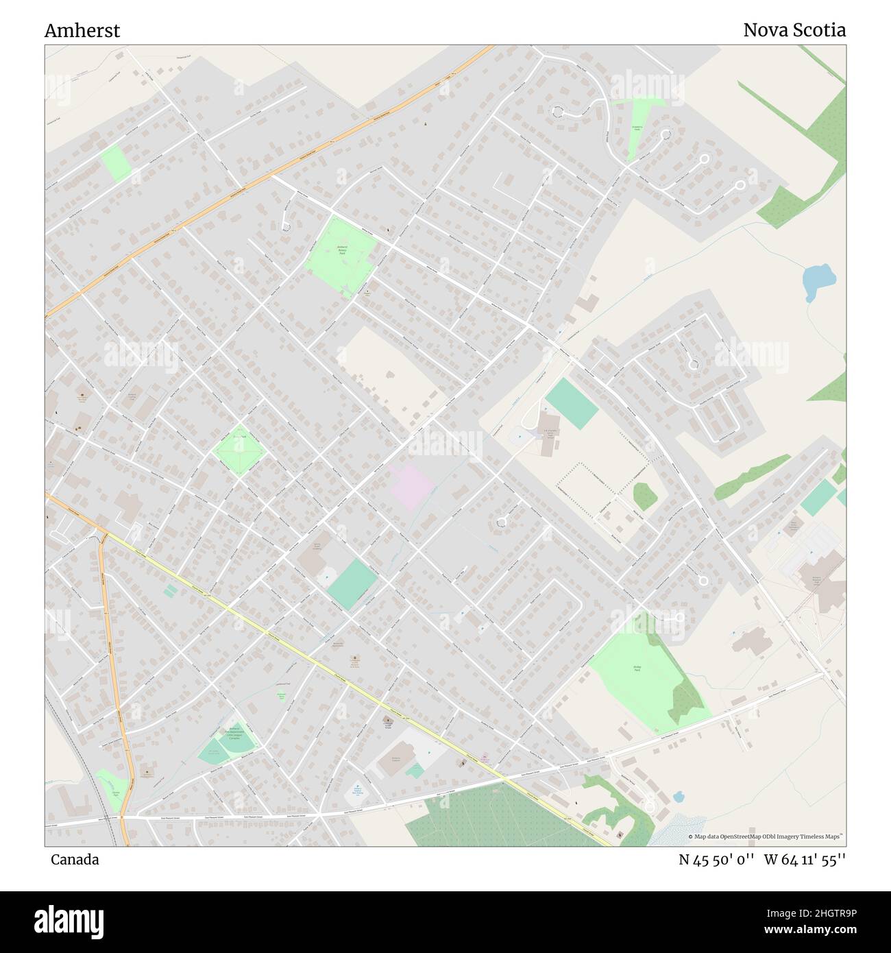 Amherst map Cut Out Stock Images & Pictures - Alamy