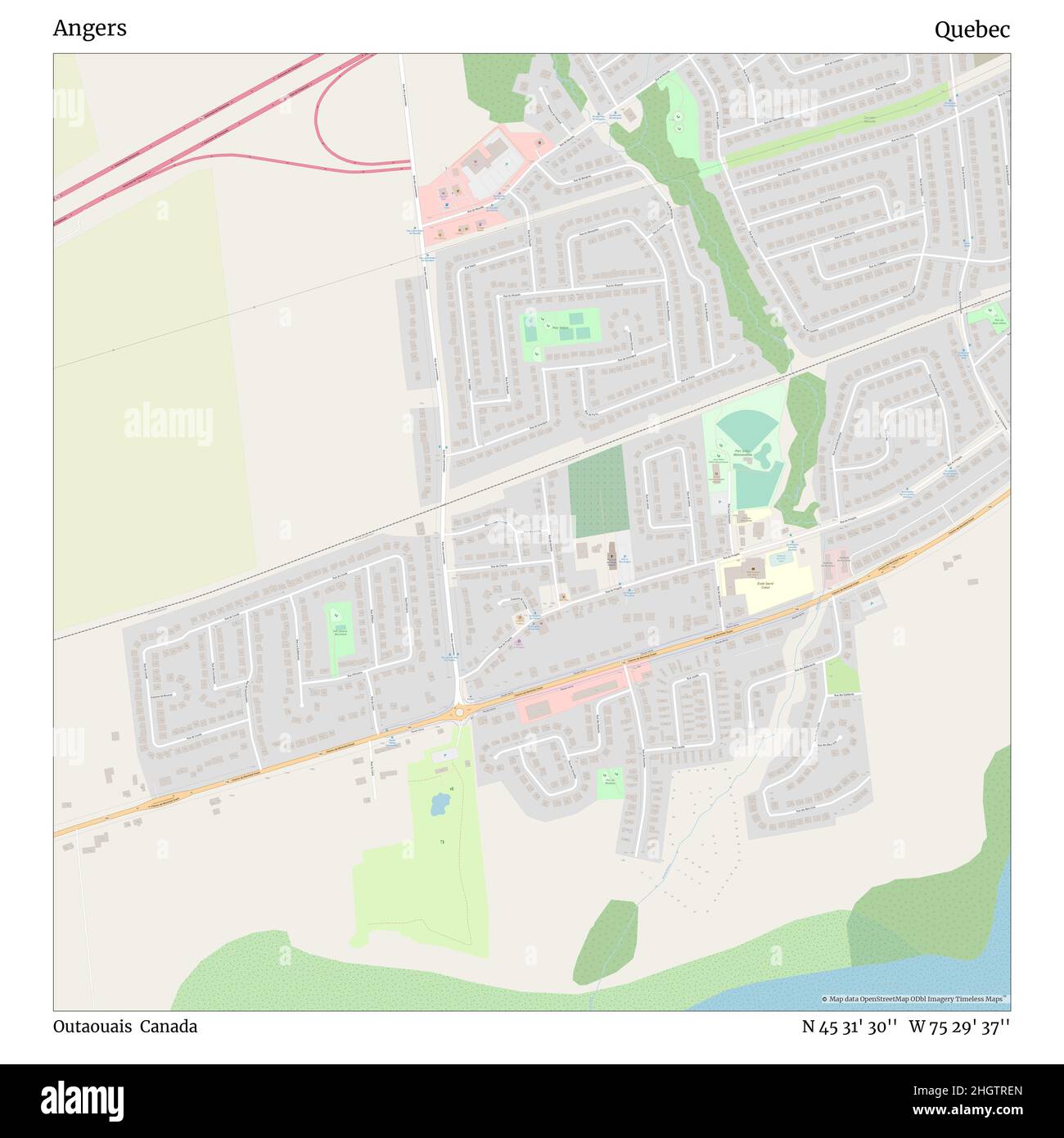 Angers map Cut Out Stock Images & Pictures - Alamy