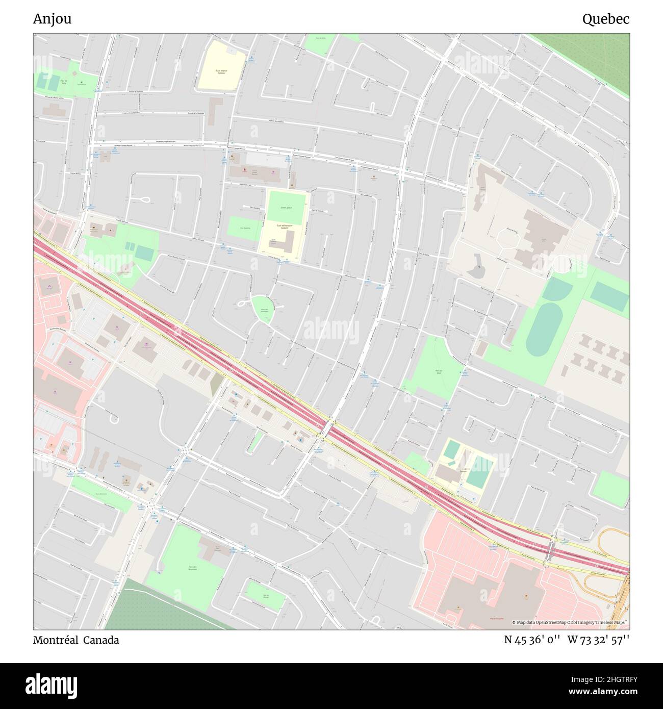Map of canada montreal quebec Cut Out Stock Images & Pictures - Alamy