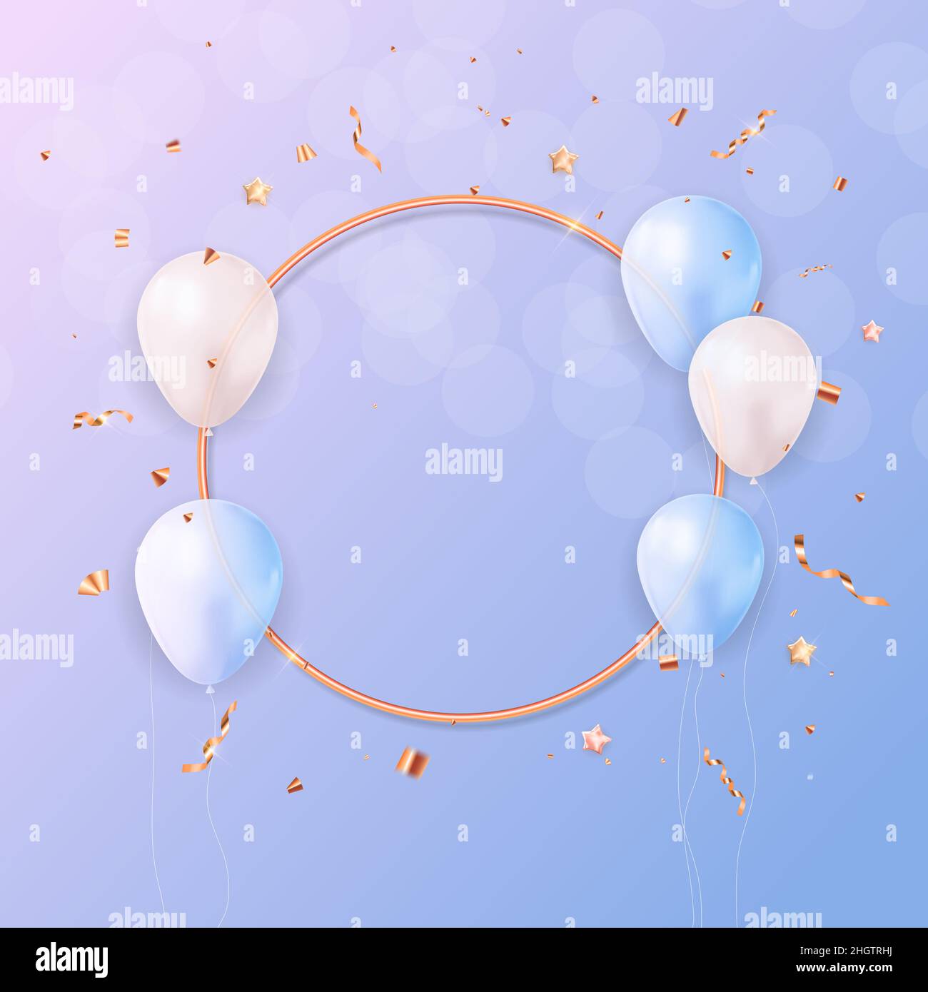 congratulations banner design with Confetti, Balloons for Party Holiday ...