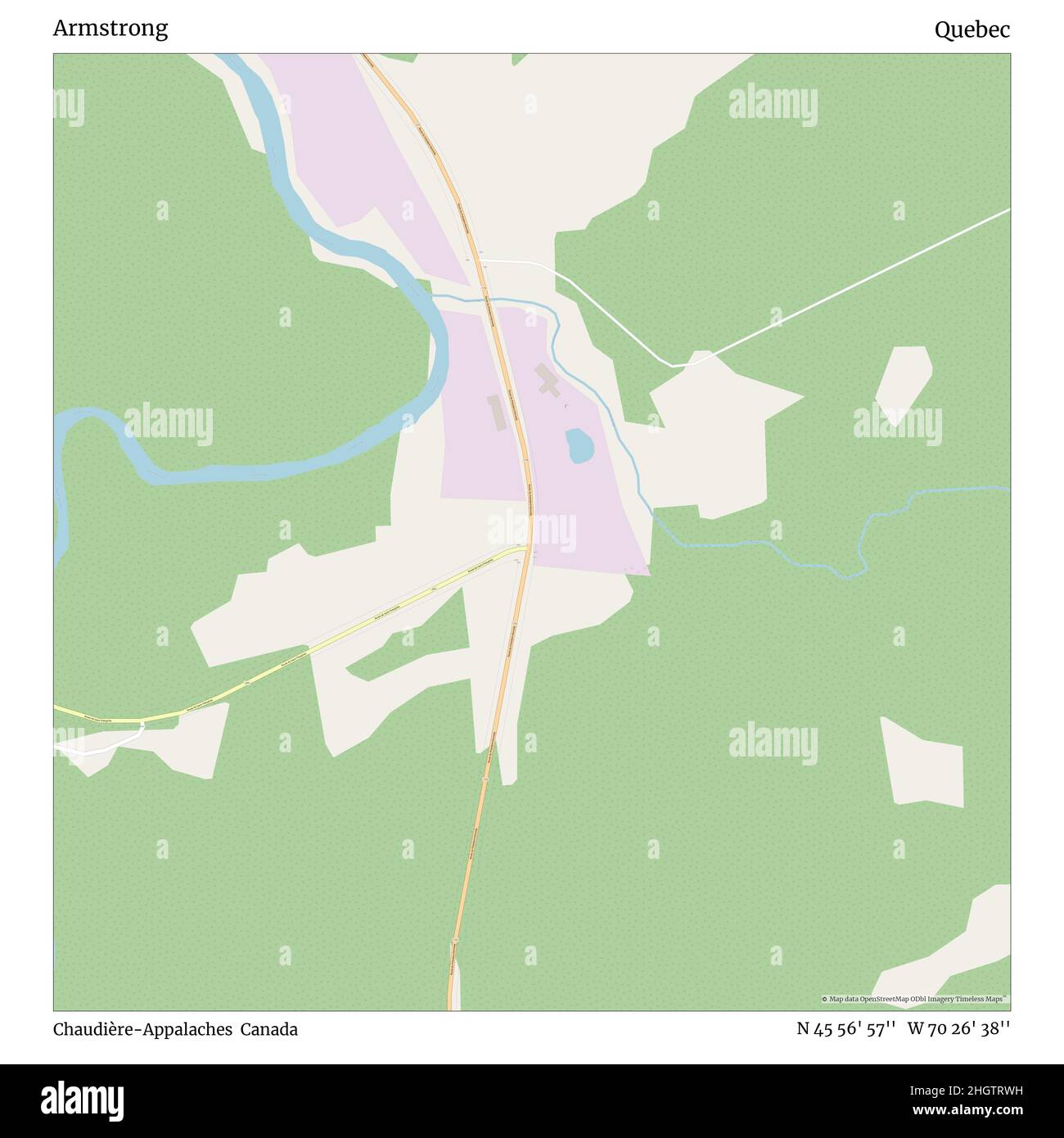 Map of armstrong quebec hi-res stock photography and images - Alamy