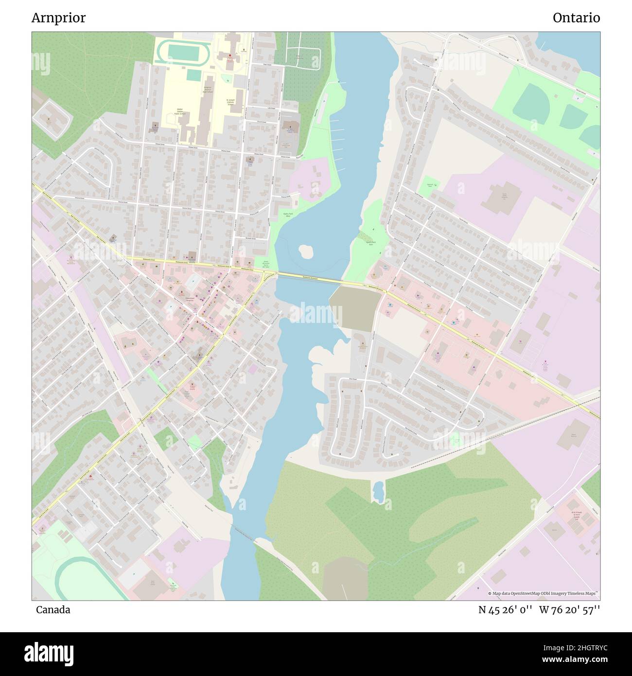 Map of arnprior hi-res stock photography and images - Alamy