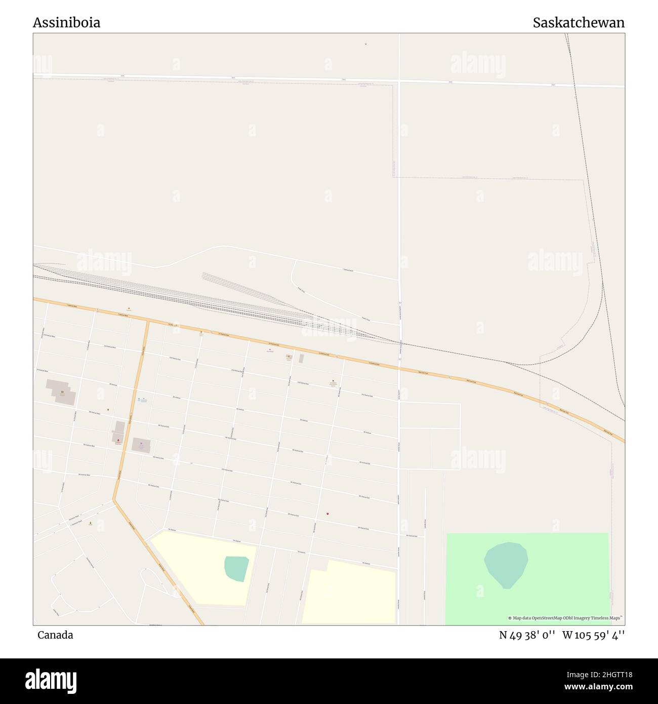 Assiniboia saskatchewan map Cut Out Stock Images & Pictures - Alamy