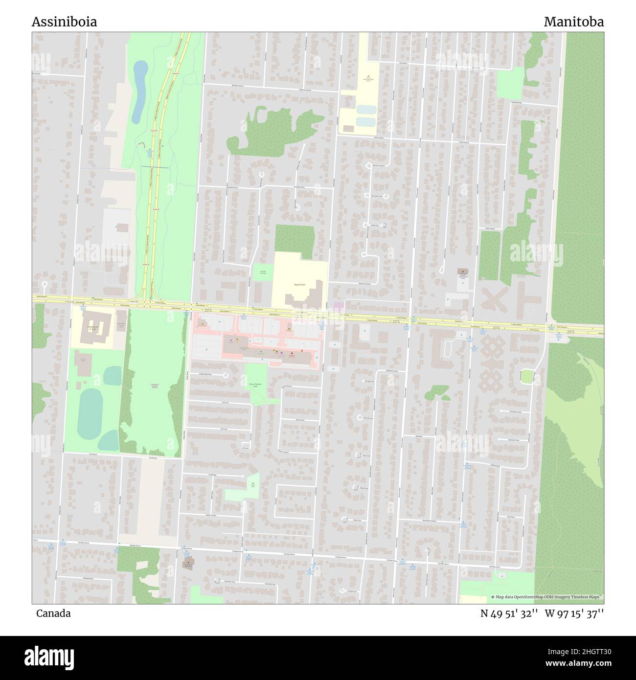 Map of assiniboia Cut Out Stock Images & Pictures - Alamy