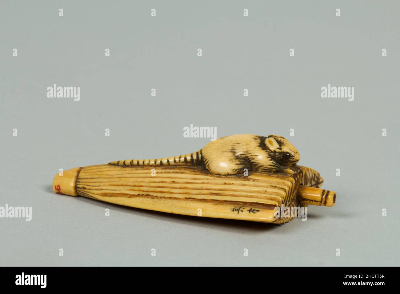 Netsuke of Mouse on an Umbrella 19th century Japan. Netsuke of Mouse on ...