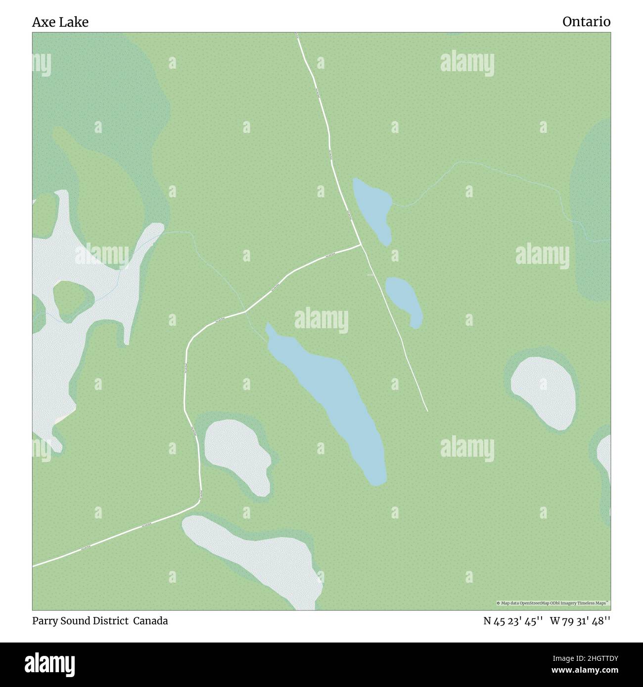 Map of parry sound ontario hi-res stock photography and images - Alamy
