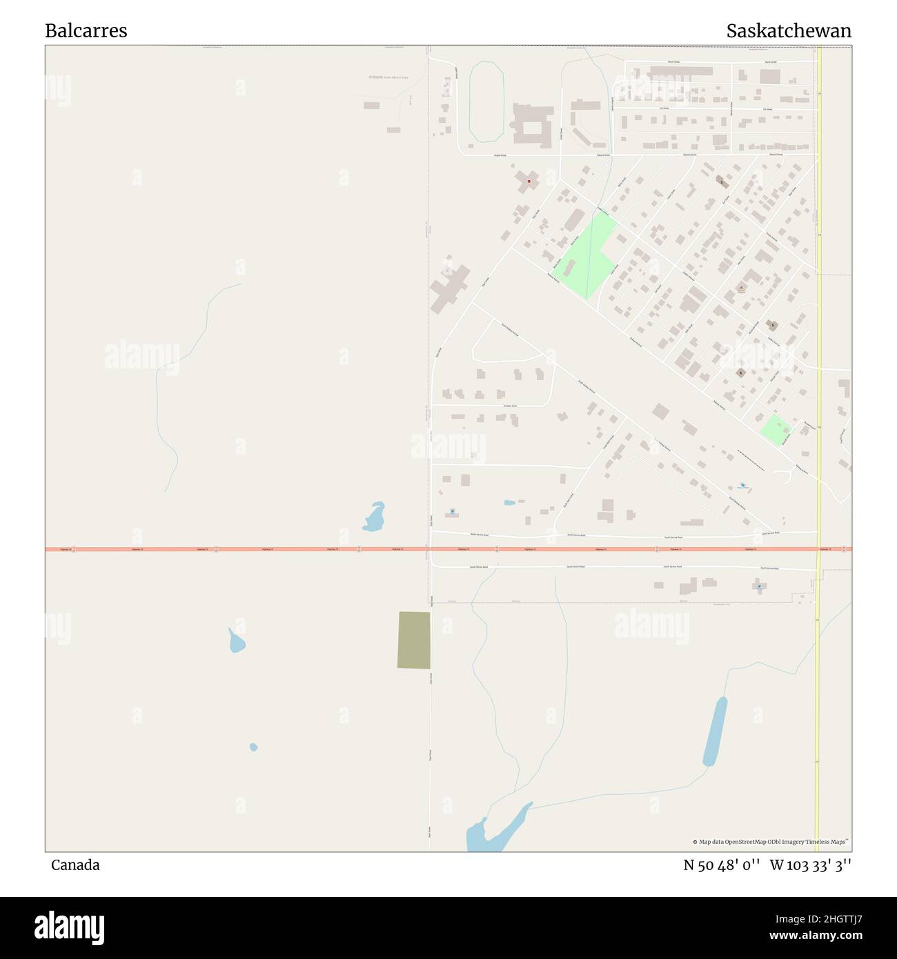 Map of balcarres saskatchewan Cut Out Stock Images & Pictures - Alamy