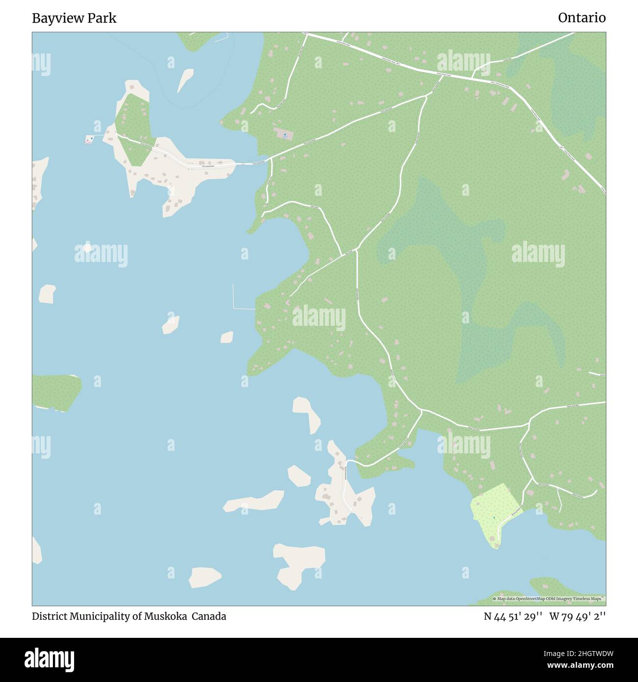 Map of muskoka hi-res stock photography and images - Alamy