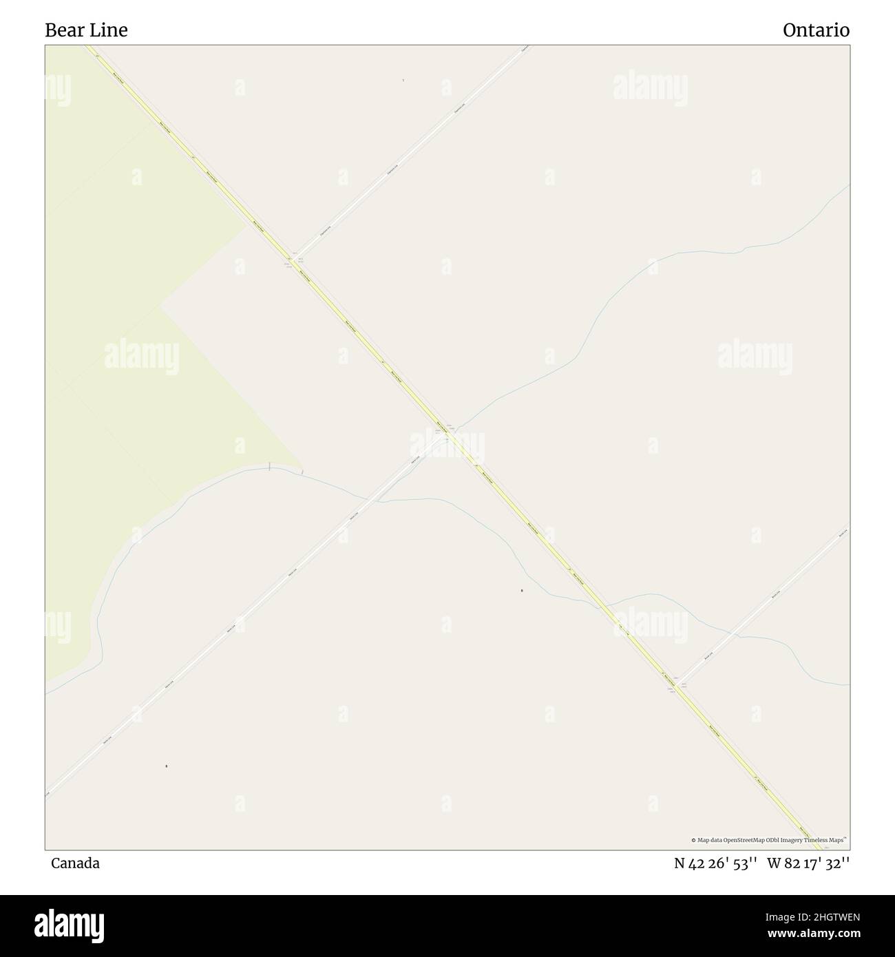 Canada line map hi-res stock photography and images - Alamy